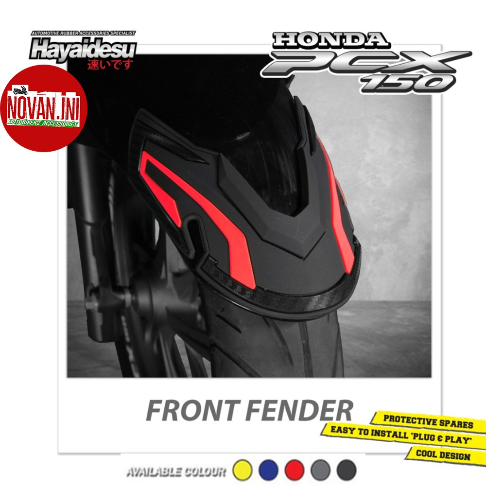 Honda PCX 150 Body Protector FRONT FENDER Cover-HAYAIDESU | Shopee ...