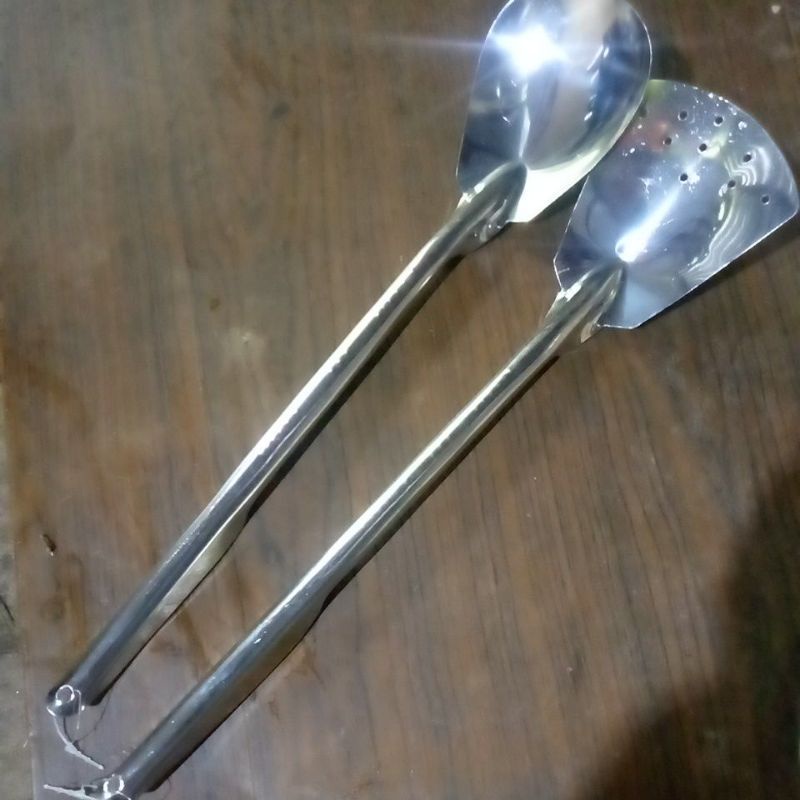 Big sandok/sianse 55cm/68cm and 80cm long (stainless steel) | Shopee ...