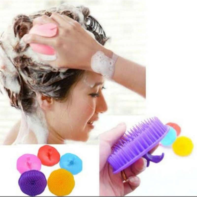 Hair Scalp Massager Brush Shower Scrubber for Dandruff Scalp | Shopee ...
