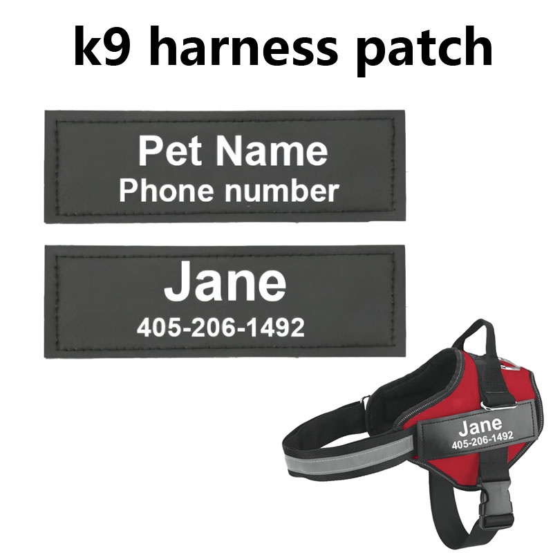 Customizable pet dog k9 harness patch personalized | Shopee Philippines
