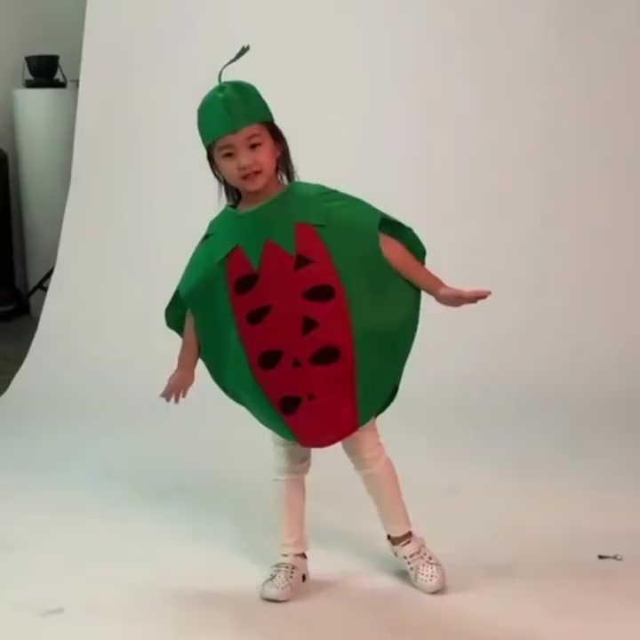 100-140CM Kids Vegetable Fruit Cosplay Costume Halloween Christmas Cosplay Dress Up Pretend Game ...