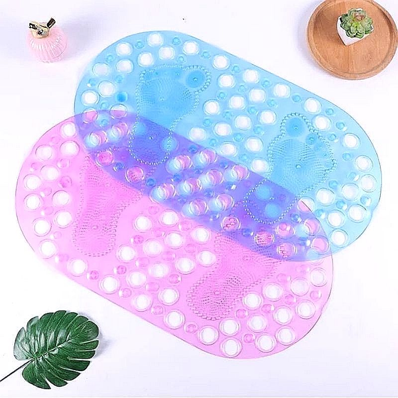 Transparent Oval Foot Bath Mat Anti Slip (40*60cm) Bathmat #BM6837 ...