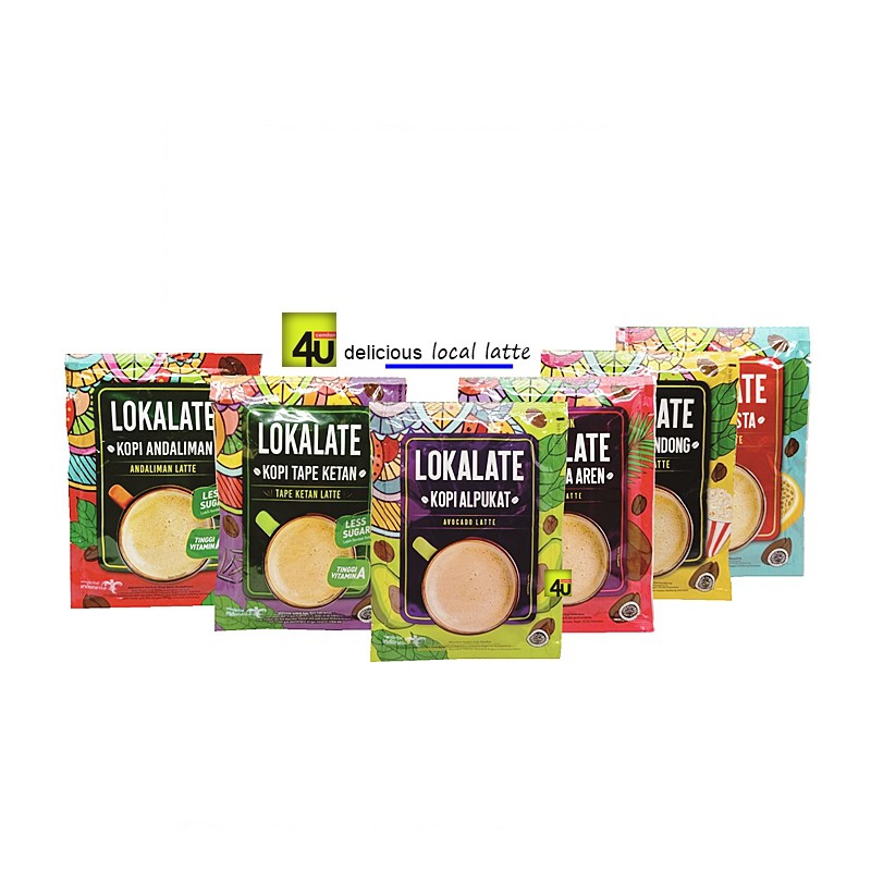LOKAL Lokalate - Indonesian Local Wealth Latte Coffee - 5 sachet ...