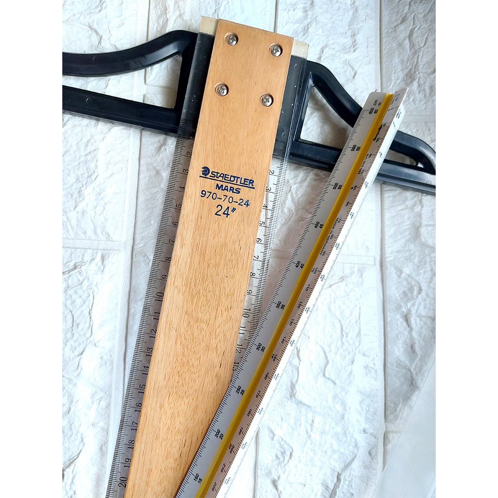Staedtler T Square 24inches Detachable Head Wooden Type | Triangular ...