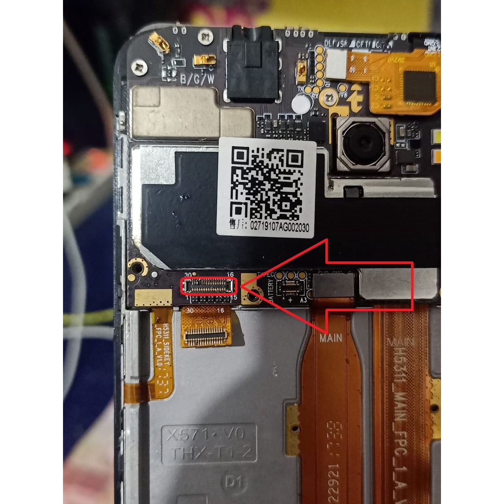 MESIN Infinix NOTE 4 PRO 30 PIN LCD CONNECTOR ON Machine 1pcs FPC LCD ...