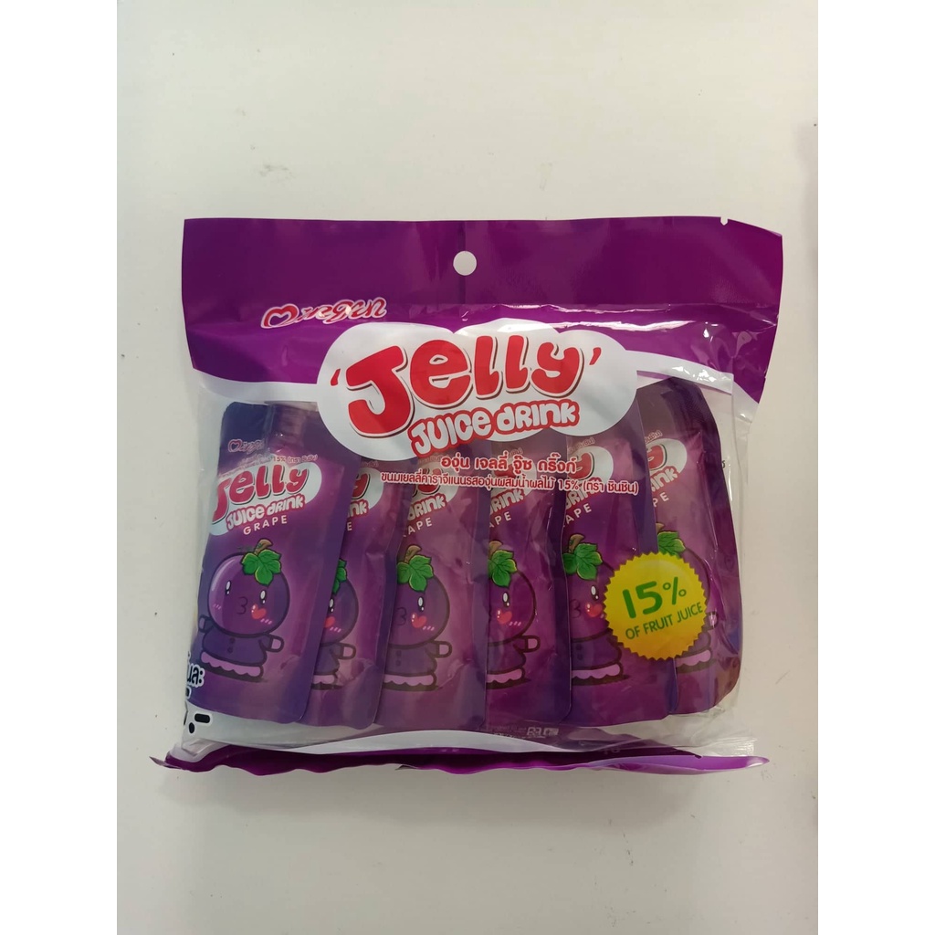 Shin Jelly drink Grape 6 Sachets juice 60 G Per Pack. New Product Not ...