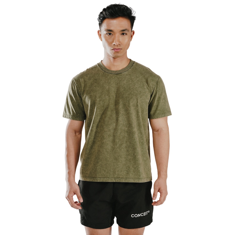 CONCEIT Vintage Acid Wash Plain Tee | Shopee Philippines