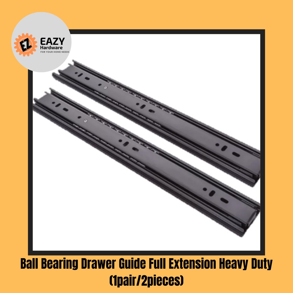 Ball Bearing Drawer Guide Full Extension Heavy Duty (Soft Closing ...