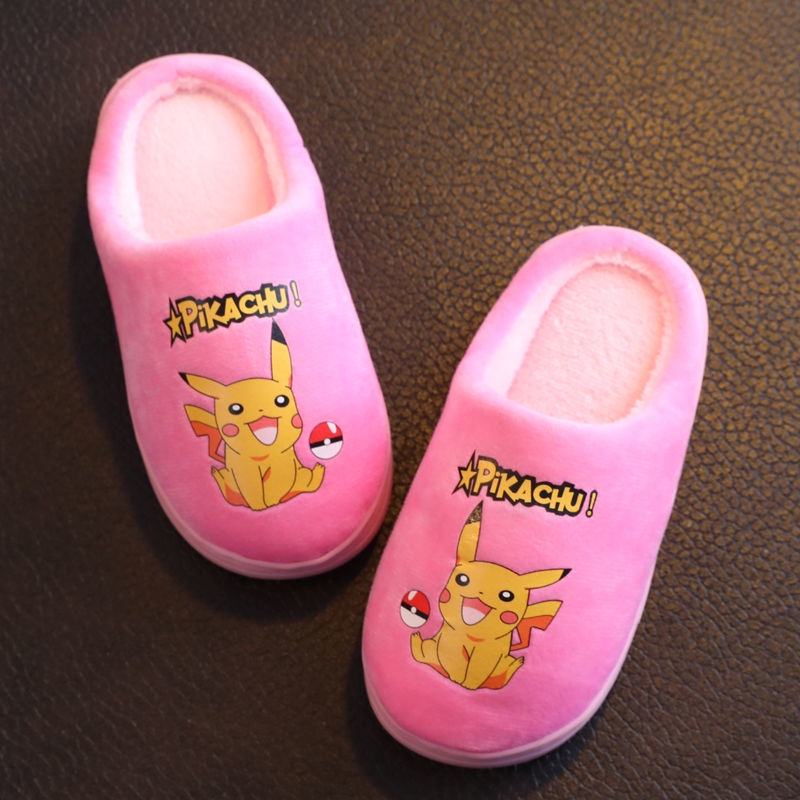 Pokemon Plush Cotton Slippers Kawaii Pikachu Gengar Charizard Vaporeon ...