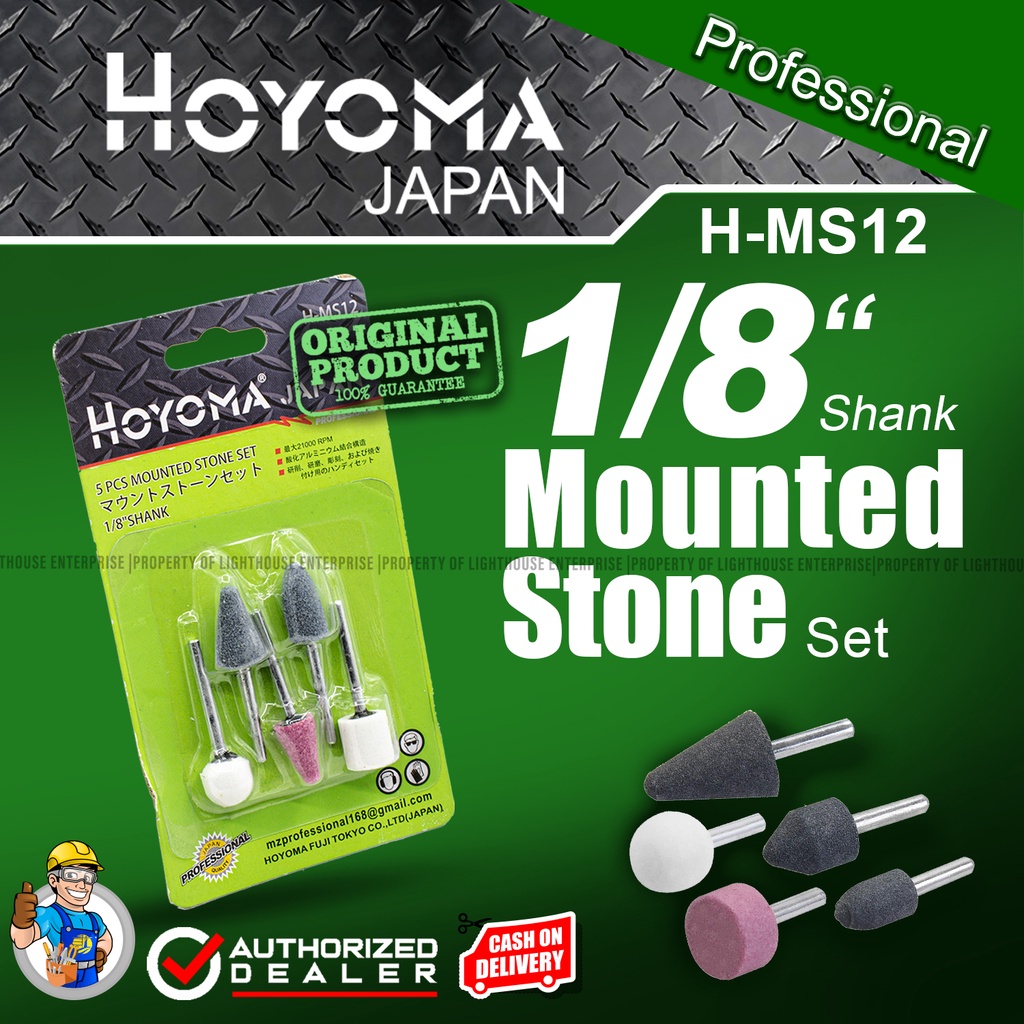 Mounted Stone Set Grinding Stone Set 5pcs 1/8" for Mini Rotary Die ...