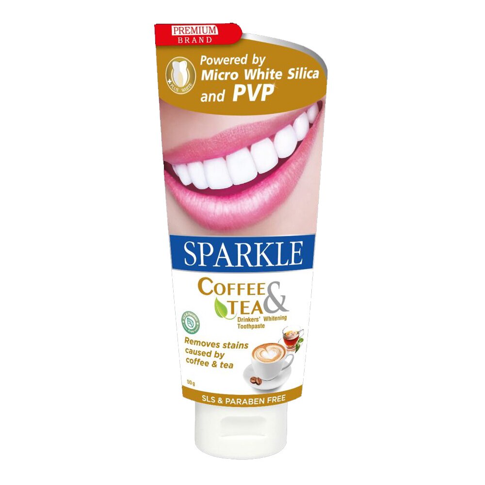 SPARKLE Coffee & Tea Whitening Toothpaste 50g | Shopee Philippines