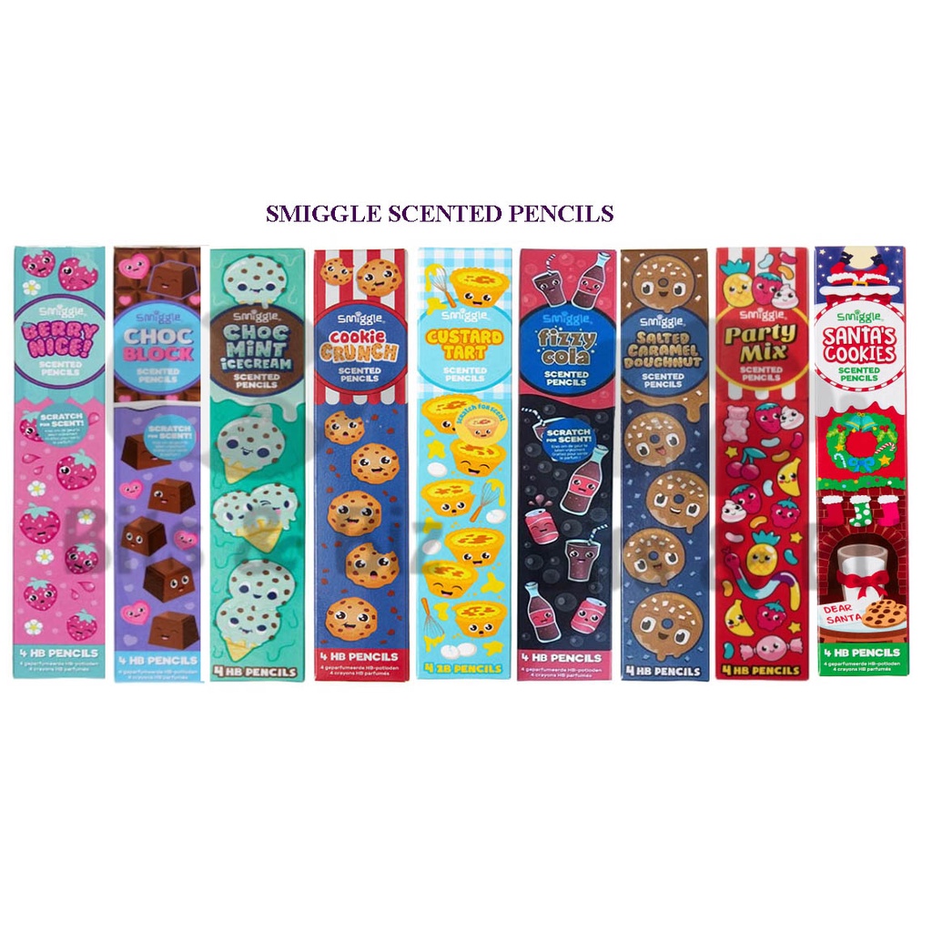 SMIGGLE SCENTED PENCIL PACK X4 | Shopee Philippines