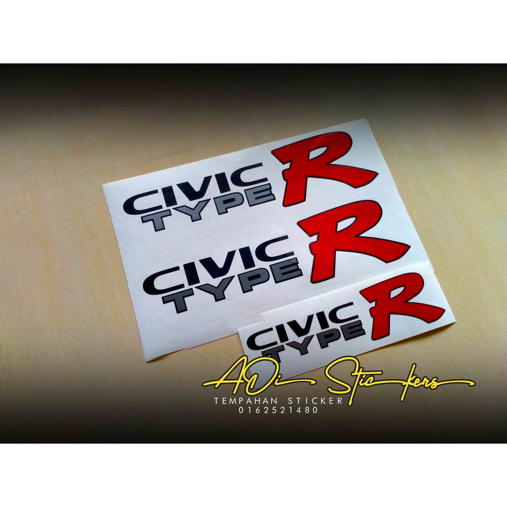 Sticker set civic ek9 Type R | Shopee Philippines