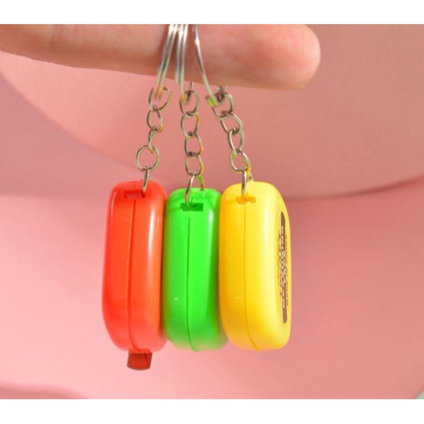 1M Mini Keychain Tape Measure Pull Ruler Measuring Tape | Shopee ...