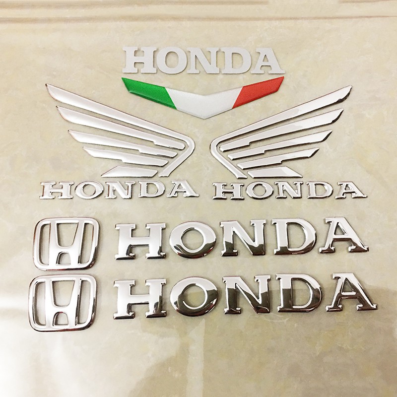 *READY STOCK* 3D Gel Motorcycle Stickers Logo Emblems For Honda ...