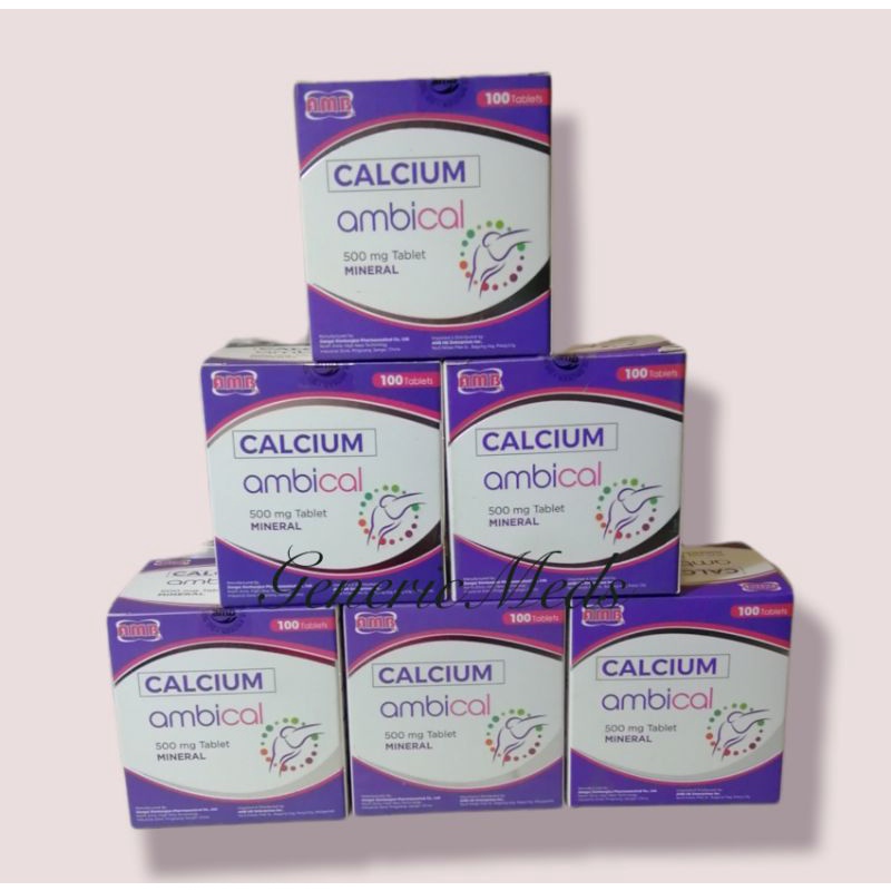 Calcium Ambical 500mg 100Tablets | Shopee Philippines