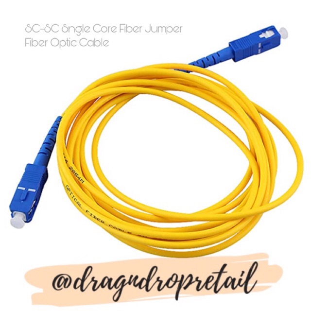 Fiber Optic Cable (for PLDT) SC/PC-SC/PC Sngle Core Fiber Jumper ...