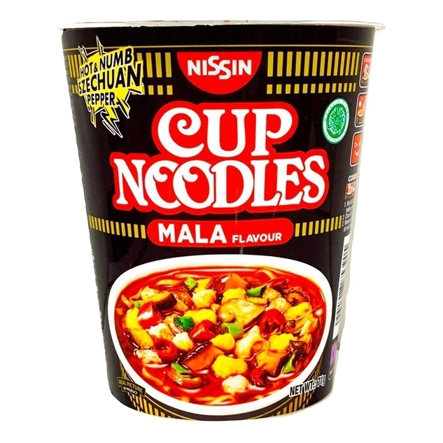 Nissin Cup Noodles (HALAL) - Seafood / Tom Yam Seafood / Chicken Mushroom / Mala | Shopee ...