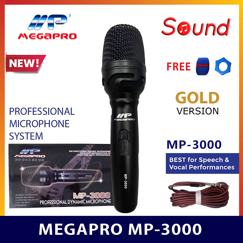 【Music.Sound】New 100% Original Megapro MP-3000 Model Heavy Duty 10M ...