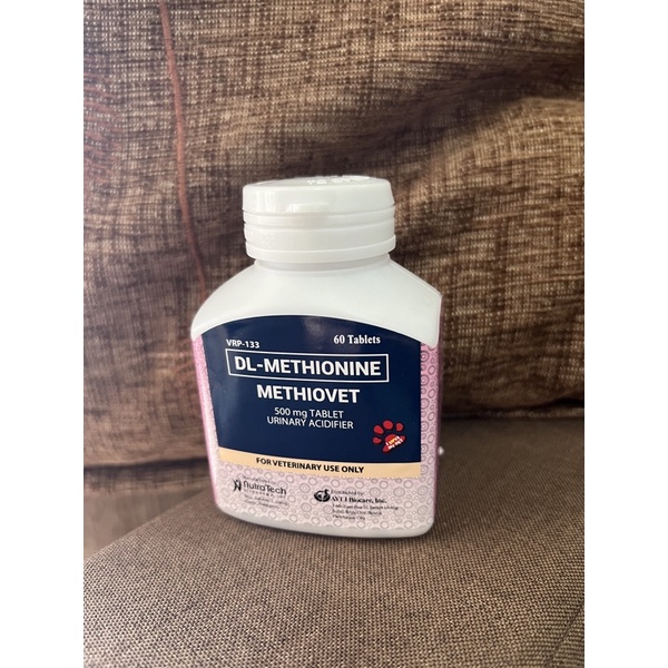 METHIOVET 500mg urinary acidifier for Pets 60 Tabs | Shopee Philippines