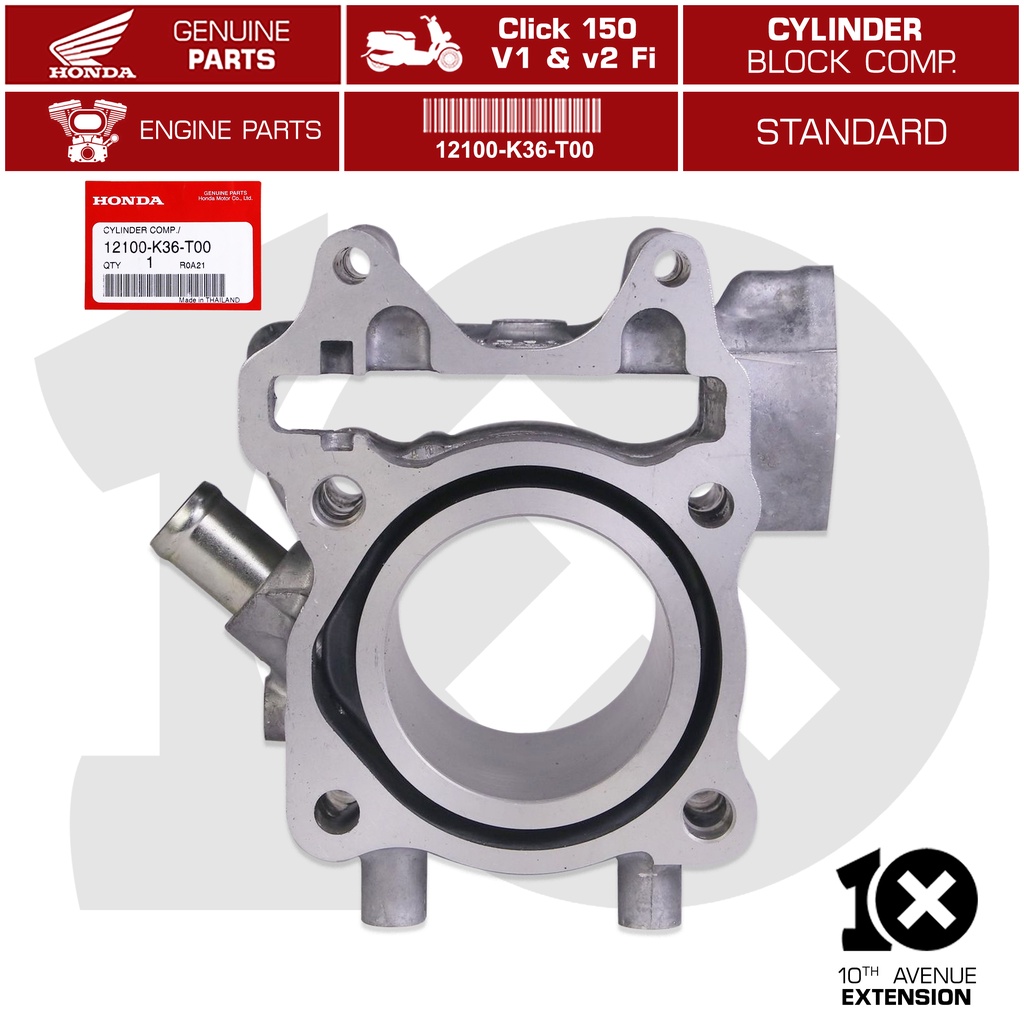 10thX Honda Genuine Cylinder Block Comp. Part No.12100-K36-T00 for ...