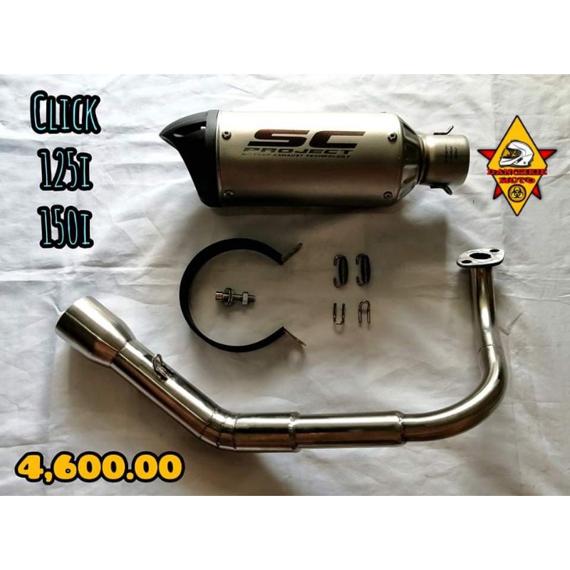 HONDA CLICK 125i/150i SC PROJECT POINTED TIP FULL EXHAUST SYSTEM ...