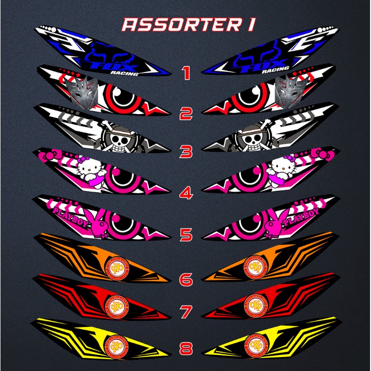 YAMAHA MIO I 125 TRANSPARENT WINKER STICKER ( PAIR ) | Shopee Philippines