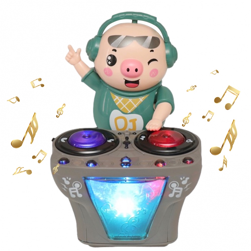 Baby Musical Toys Party DJ Pig Doll With Musical DJ Station Electric ...