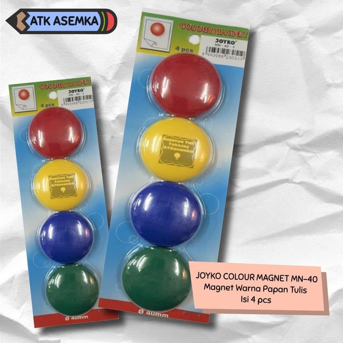 JOYKO COLOR MAGNET MN-40 / COLOR MAGNET / WHITEBOARD MAGNET MN40-4 Atk ...