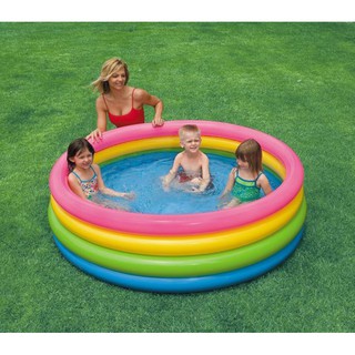 INTEX 4-Ring&3-Ring Inflatable Outdoor Swimming Pool 86cm 114cm 147cm ...