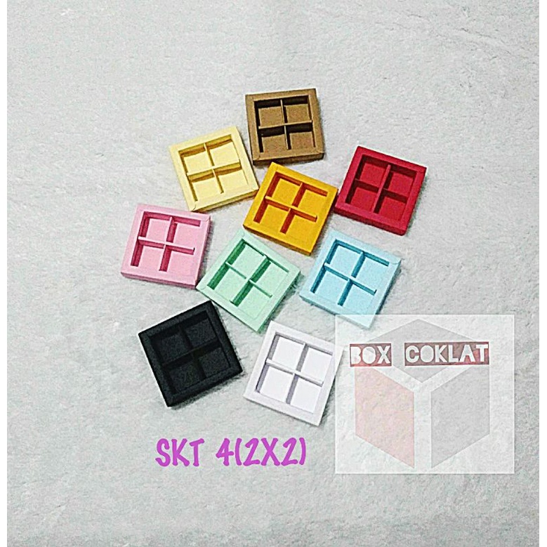Chocolate Box 4 Sections (2x2) / 4 Sections Chocolate Box | Shopee ...