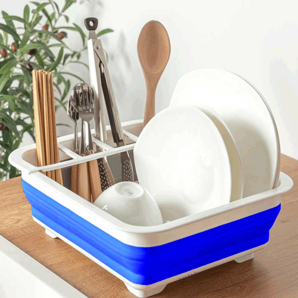 Basin Rack Drain Strainer Dishwashing Folding Glass Versatile Portable ...