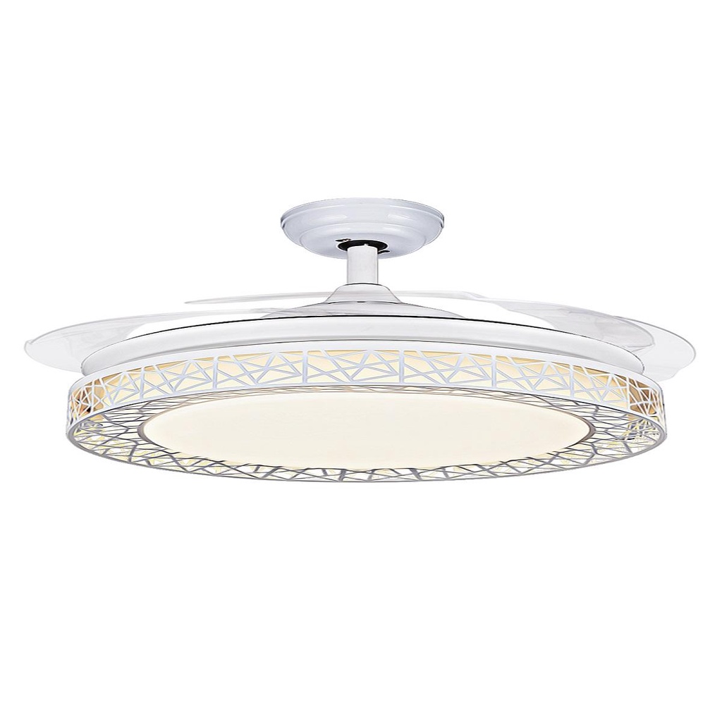 New 36 inches Modern Invisible Fan lights Acrylic Leaf LED Ceiling Fans ...