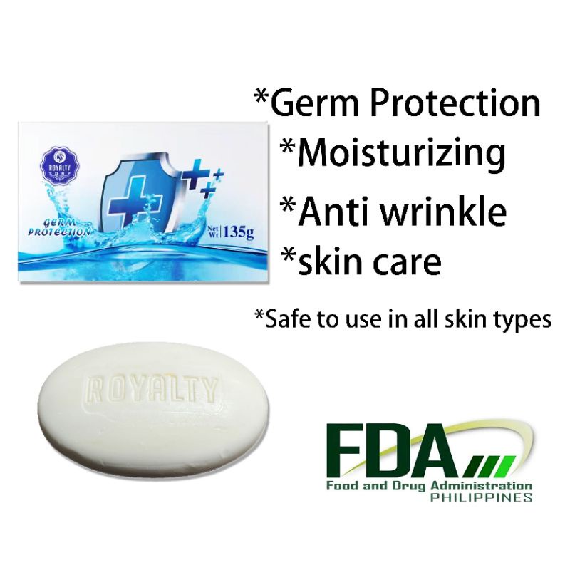 Royalty Germ protection soap 135g (skin care sterilization) | Shopee ...