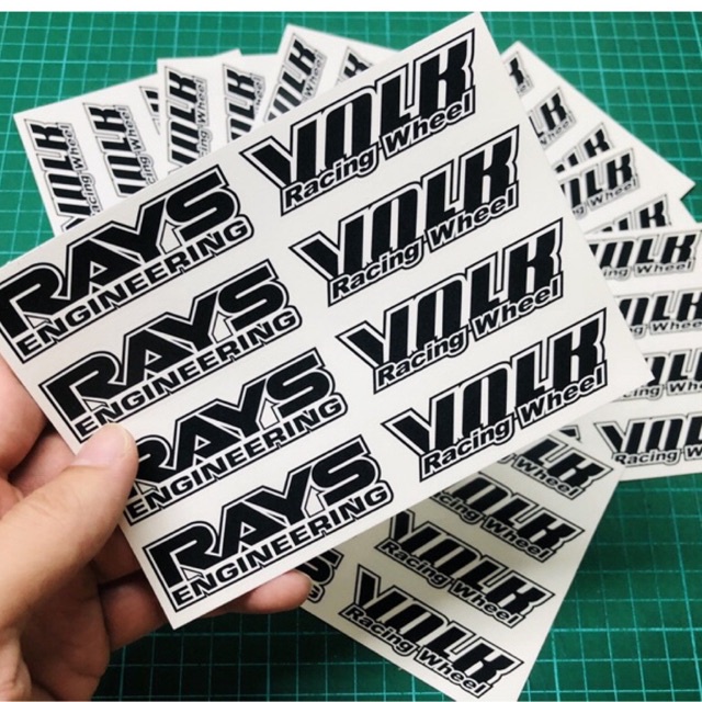 RAYS VOLKS TE37 SportRims Wheel Sticker [ONE SET] 14” 15” 16” inch ...