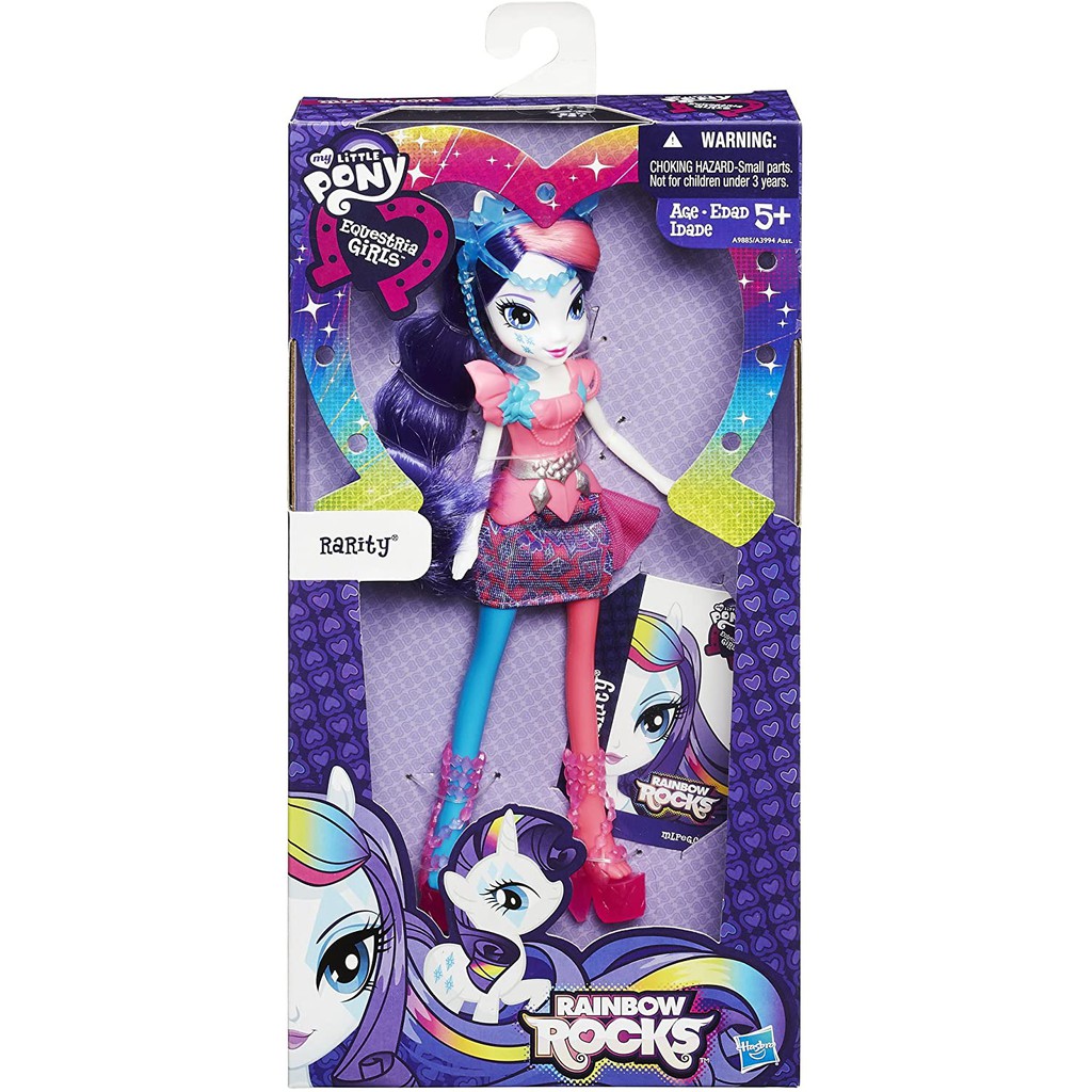 My Little Pony Equestria Girls Rarity Doll (Neon Rainbow Rocks ...
