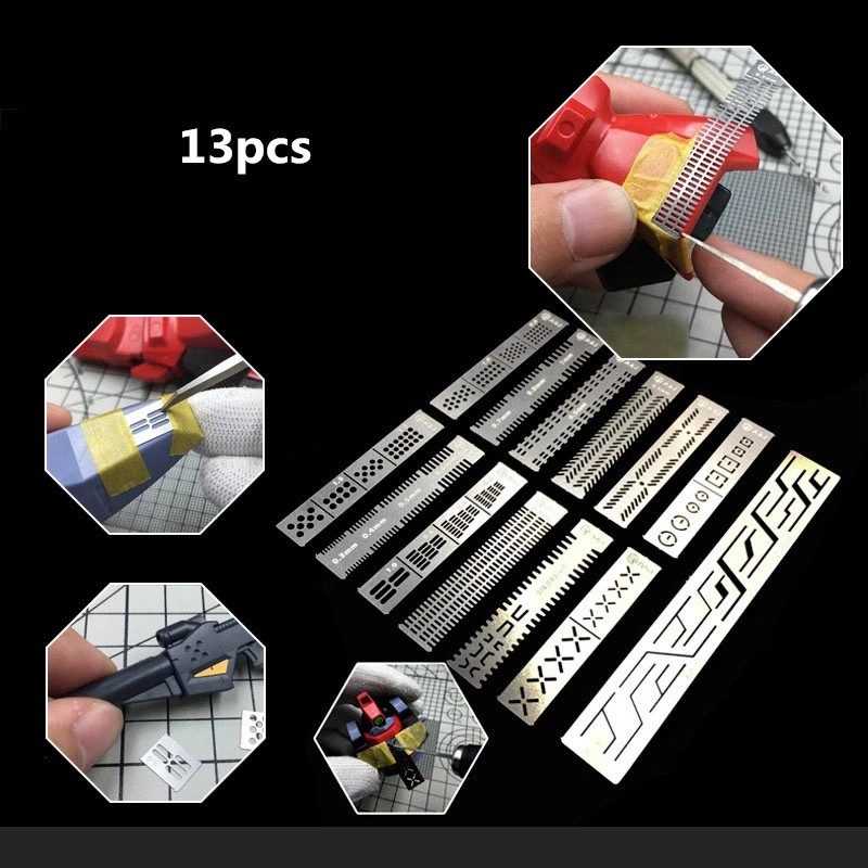 For Gundam 13 In 1 Scribing Template Set Modeling Tools Accessory ...