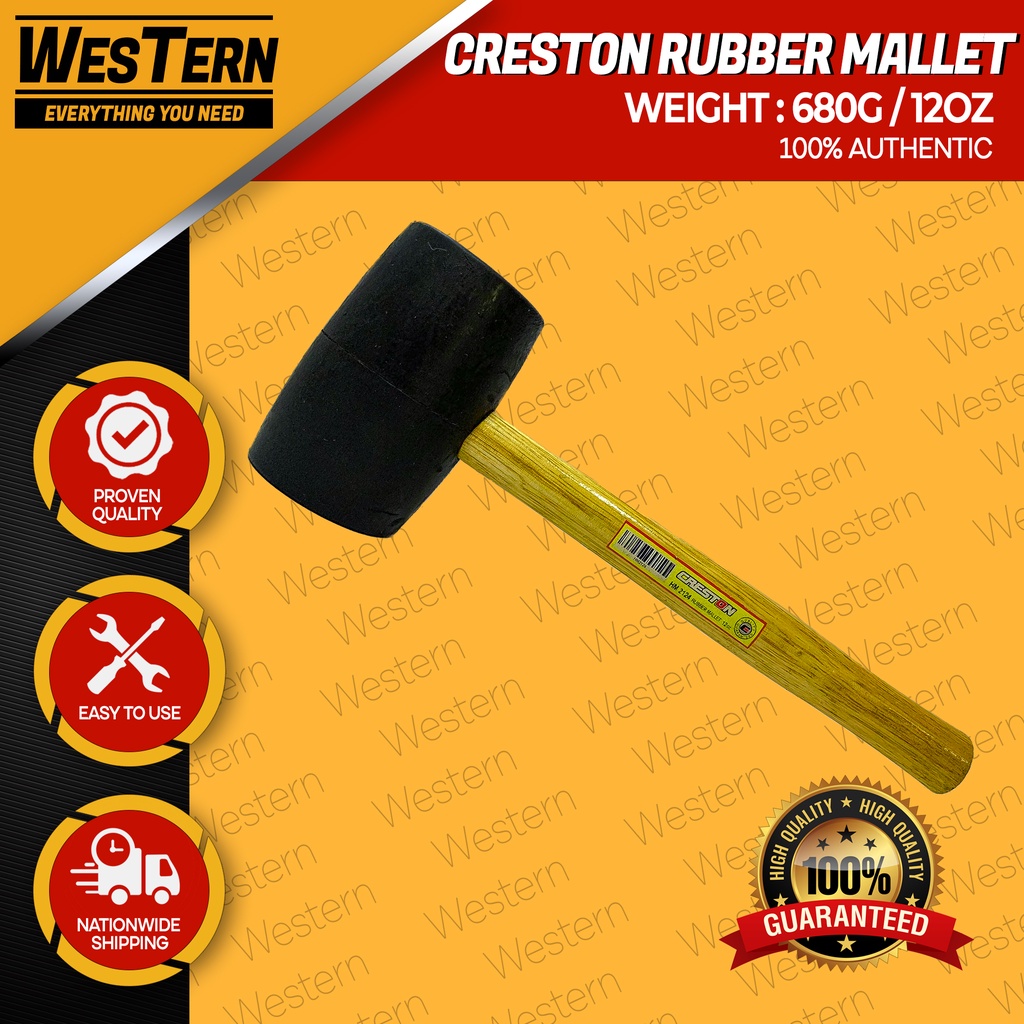CRESTON Rubber Mallet 12oz | Shopee Philippines