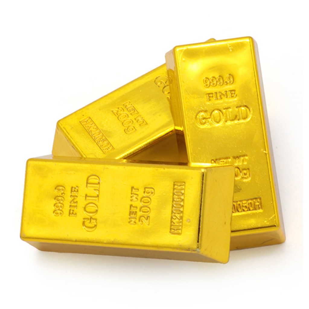 Fake Gold Bar Prop Table Decoration Toy Props | Shopee Philippines