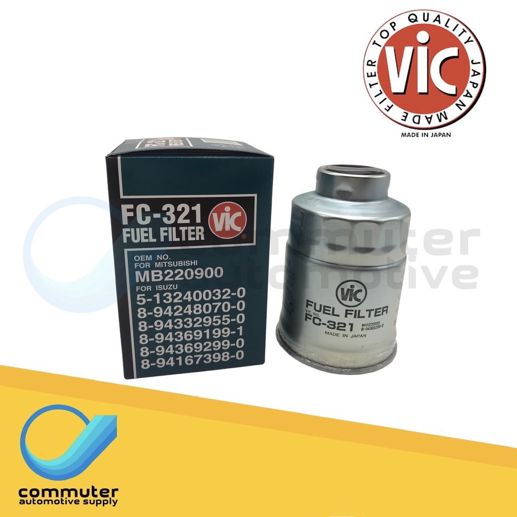 [FC-321] VIC Fuel Filter Mitsubishi L300, Mitsubishi Adventure ...