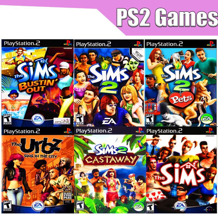 PS2 Game The Sims Series PS2 Game Playstation 2 Games PS2 cd Games ...