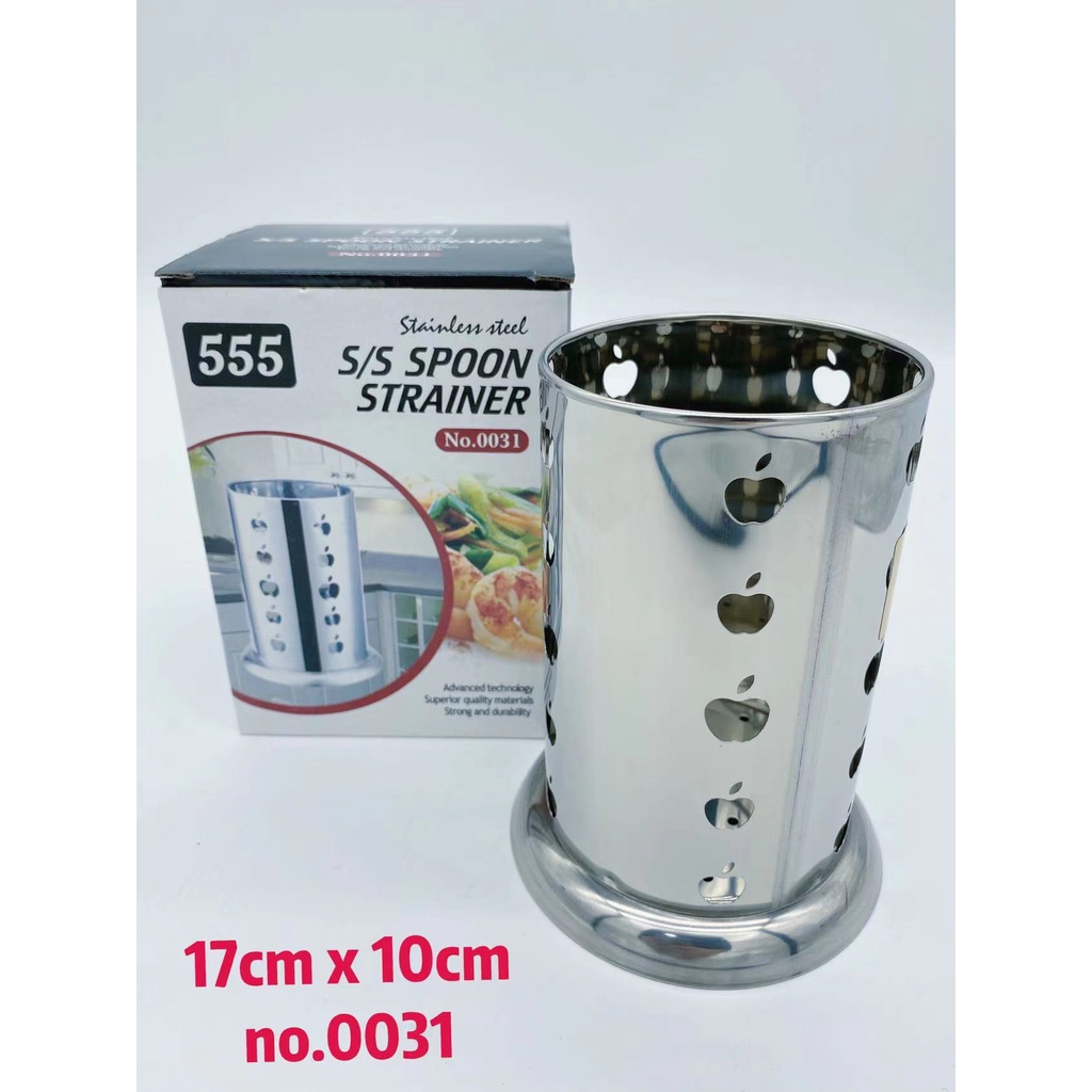 555 STAINLESS STEEL UTENSILS SPOON STRAINER 0031 | Shopee Philippines