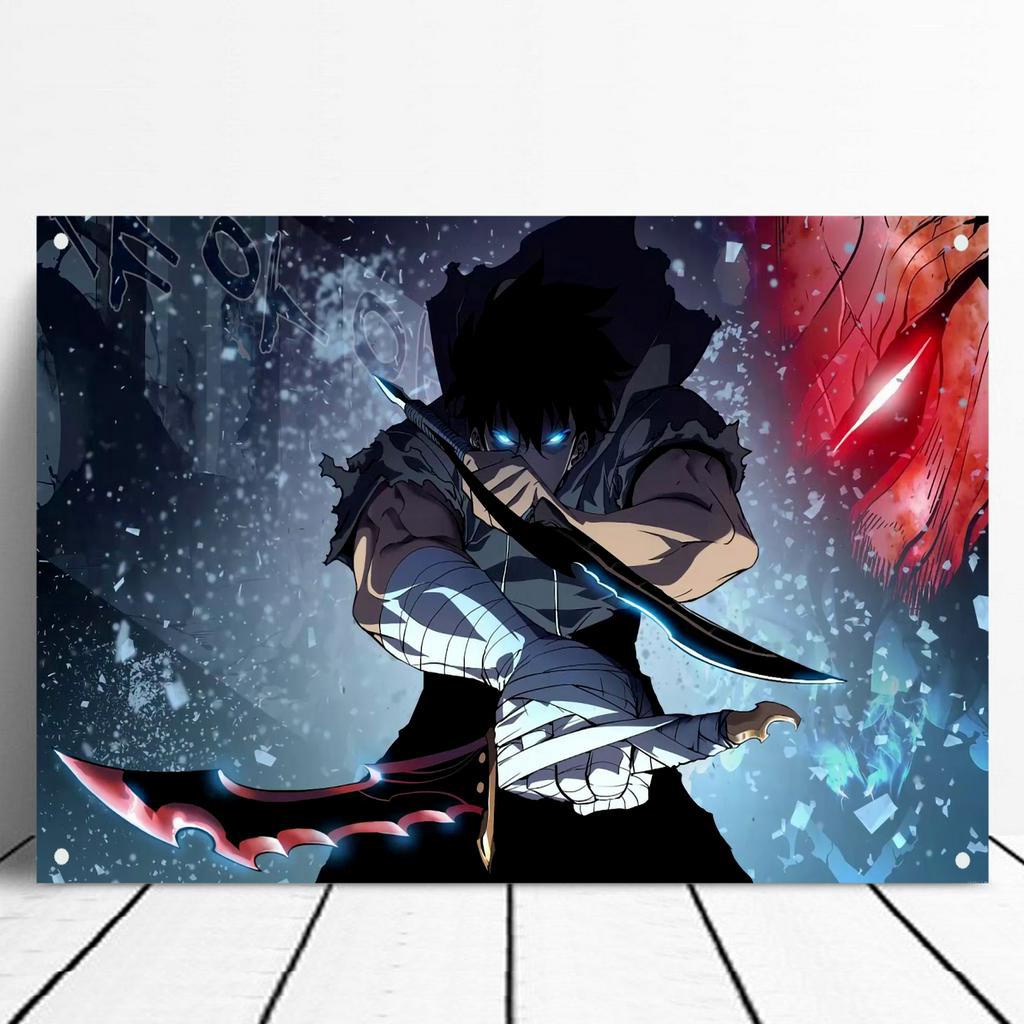 Solo Leveling Metal Poster Tv Shows Movie Game Anime Tin Sign Wall Art ...