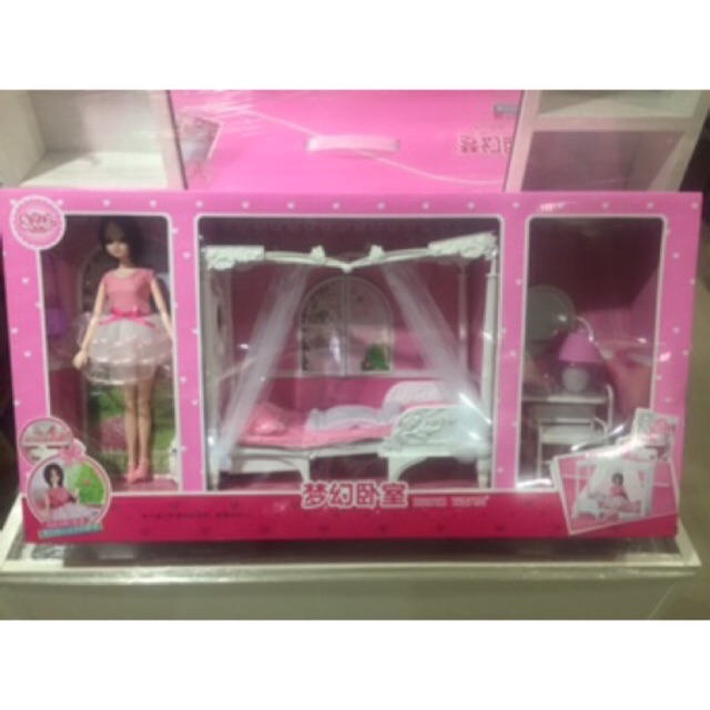 Barbie + Bedroom Bed Makeup Table Very Big Box | Shopee Philippines