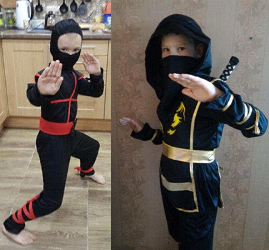 Ninja Costume for Kids Boys Halloween Costume United Nation Costume ...