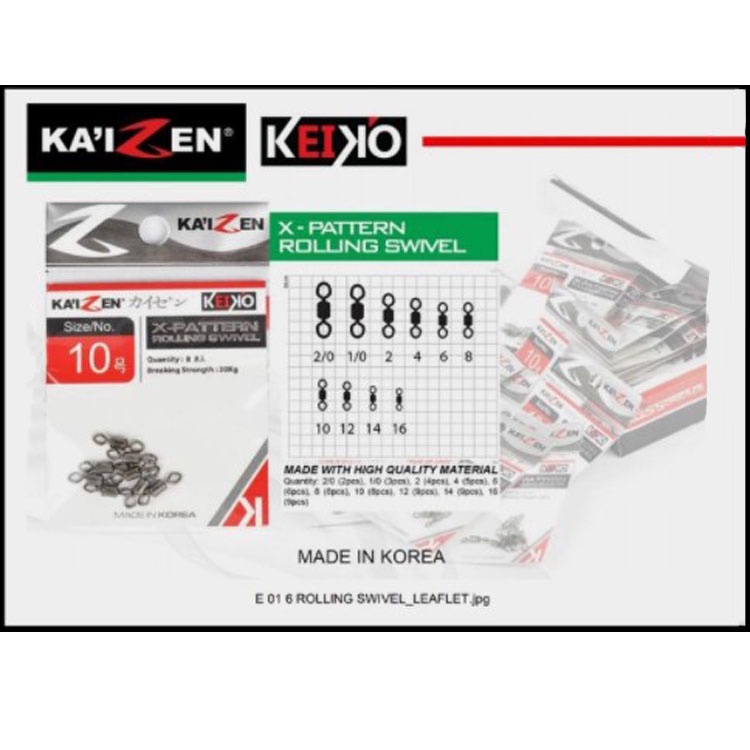Kaizen Keiko X - Pattern Rolling Swivel | Strong | Sea | Pool | River ...