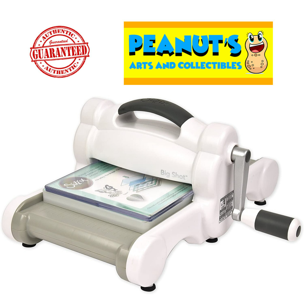 Sizzix Big Shot Machine Only White/Grey PLUS FREEBIE 1 Embossing Folder ...
