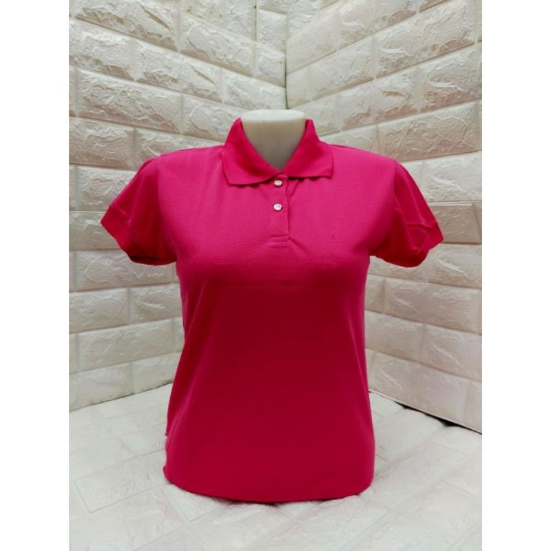 Ladies' Classic Honeycomb Plain Polo Shirt with Side Slit (fits only up ...