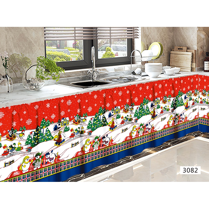 98K Lababo kitchen curtain short curtain 150*70cm | Shopee Philippines