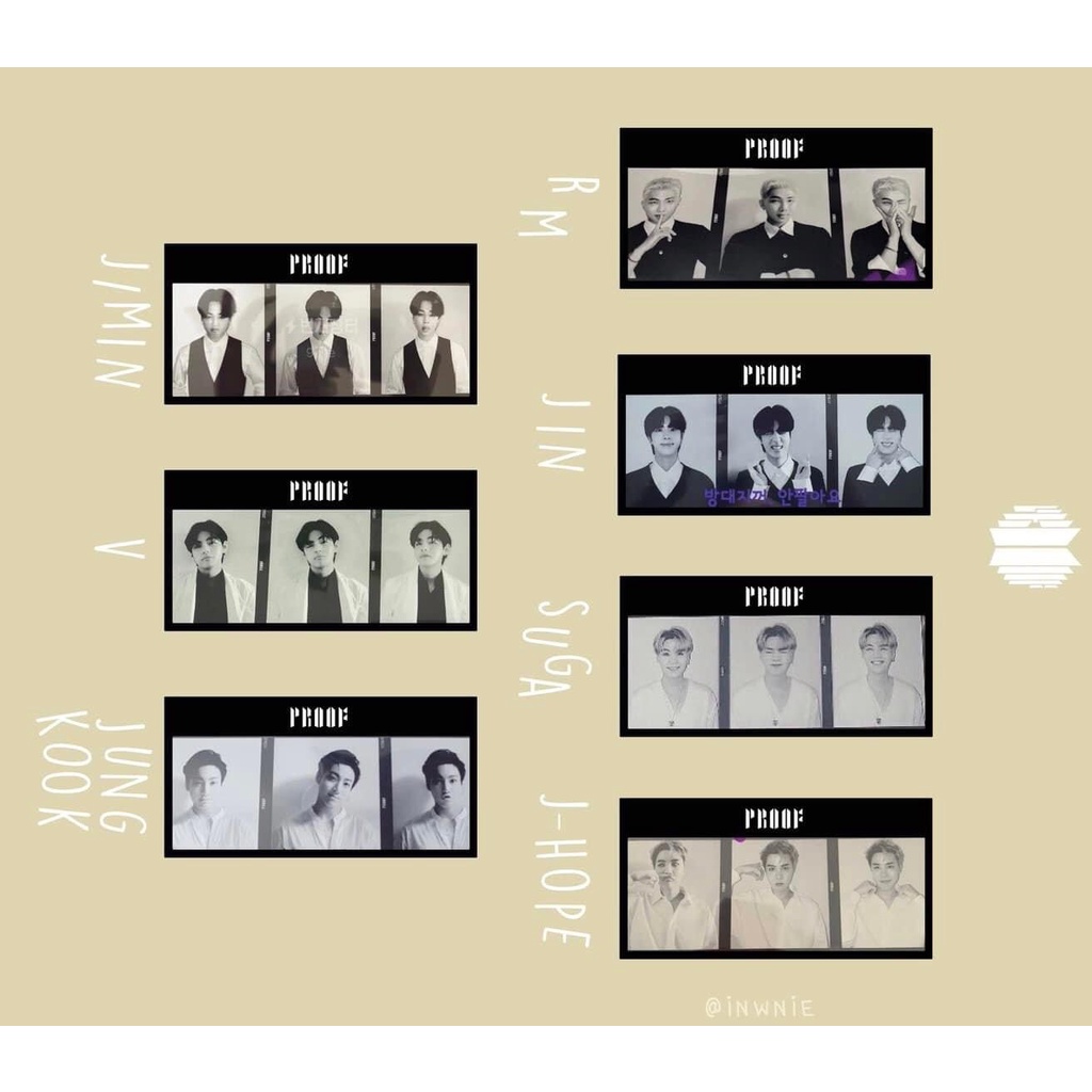 BTS PROOF Album Triptych Photocard Weverse POB | Shopee Philippines BTS PROOF Album Triptych Photocard Weverse POB | Shopee Philippines